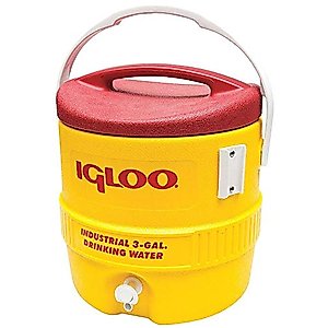 Igloo Beverage Cooler, 3 gal., Yellow