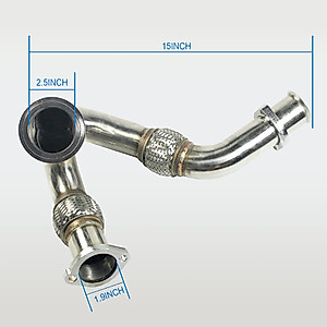 JDMSPEED New Turbocharger Y-Pipe Up Pipe Kit With Gasket Replacement For Ford 6.0L Diesel 2003-2007 Replaces# 5C3Z6K854CA 679-011 679-012 1846581C1