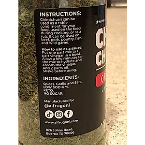 Al Frugoni Chimichurri- Original- It's a sauce, a rub, a seasoning/condiment, a marinade