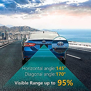 HD 1280x720p Reversing Camera Integrated in Number Plate Light License Rear View Backup Camera Waterproof Night Vision for Toyota Land Cruiser/Prado LC 90 120 150 / Prado/FJ Cruiser