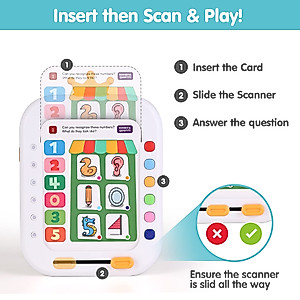 iPlay, iLearn Kids Electronic Interactive Learning Educational Toy, Preschool Learning for Kindergarten Homeschool Classroom Elementary School, Logic Thinking Cards for 4 5 6 7 8 Year Old Boys Girls