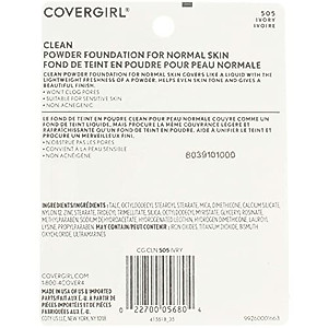 CoverGirl Simply Powder Foundation, Ivory [505] 0.41 oz (Pack of 3)