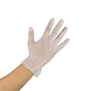 Karat FP-GV1008 Vinyl Powder-Free Gloves (Clear) - Large(Case of 1000)