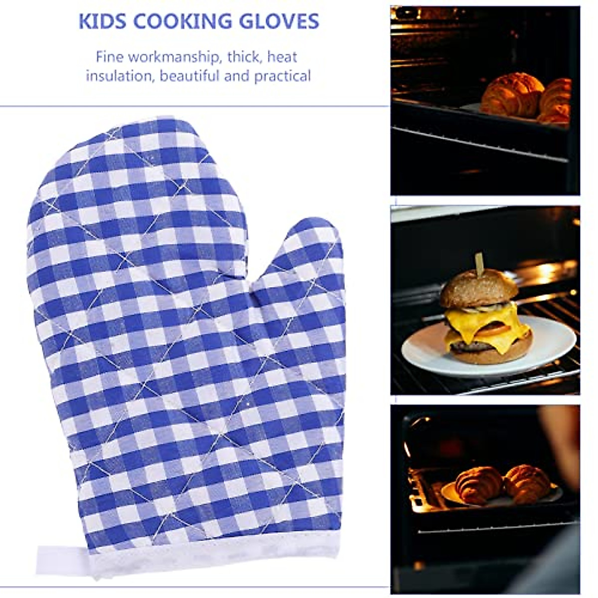 Oven Mitts Kitchen Gloves: Straw Holder 2Pcs Microwave Gloves Kitchen Mitts for Cooking Baking Grils Play Cooking Pot Kitchen Oven Mitts and Pot Holders Sets
