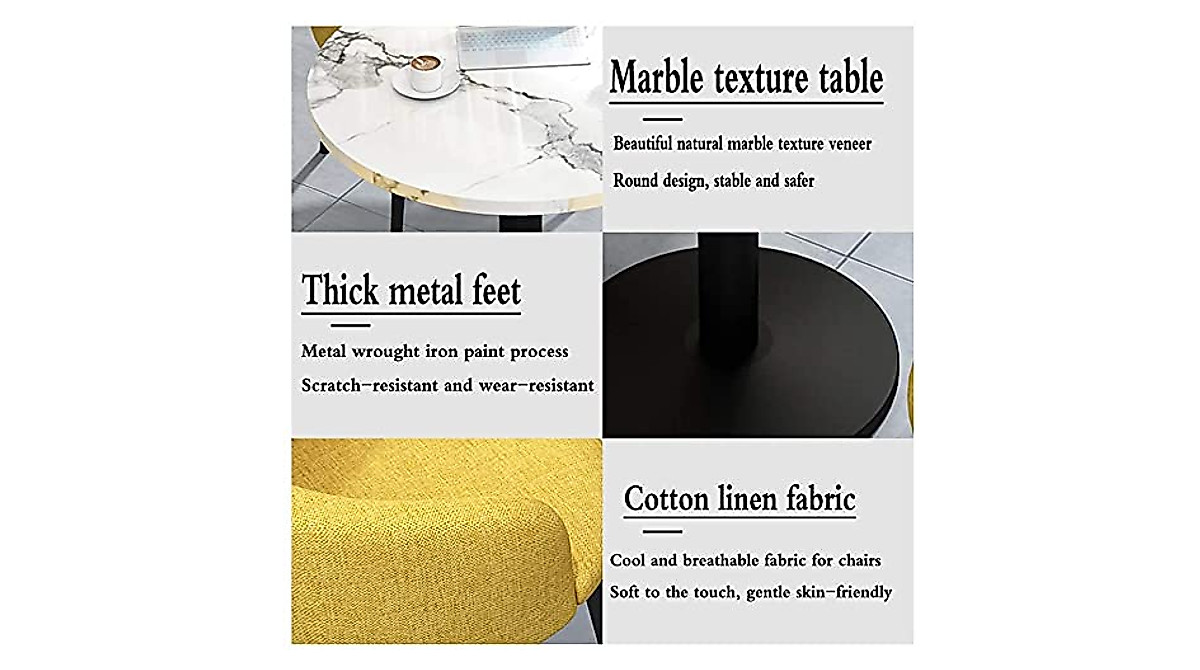 Stylish Office Dining Table Set - Gray Modern Design