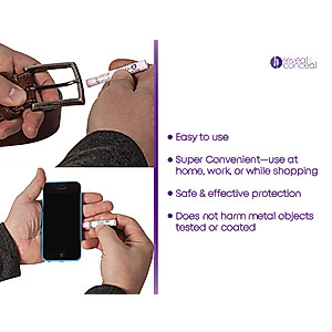 Reveal and Conceal Cobalt Test Kit by Smart Practice - Detecting Cobalt is a Snap - Test for Cobalt in Your Jewelry and Prevent Skin Exposure With Liquid Clear Coat - Includes 10 Test Swabs