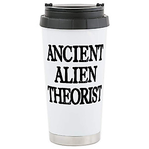 CafePress Ancient Alien The 16 Oz Stainless Steel Travel Mug Stainless Steel Travel Mug, Insulated 20 oz. Coffee Tumbler