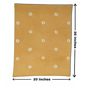 Folkulture Wooden Spoon Rest and Kitchen Towels Bundle, Spoon Rest for Kitchen Counter, Spoon Holder for Stove, Kitchen Towels or Tea Towels, 20 X 26 Inches Cotton Dishrags