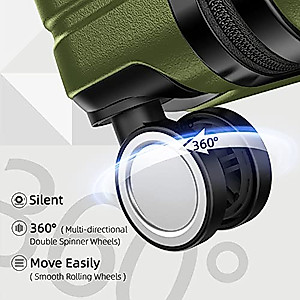 BEOW Luggage Sets 4-Piece (16/20/24/28)" Expandable Suitcases with Wheels PC+ABS Durable Hardside Luggage Clearance OliveGreen