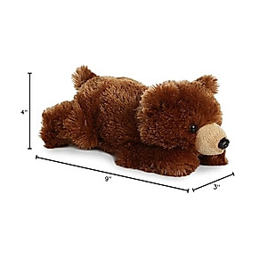 Aurora® Adorable Mini Flopsie™ Grizzly Bear Stuffed Animal - Playful Ease - Timeless Companions - Brown 8 Inches