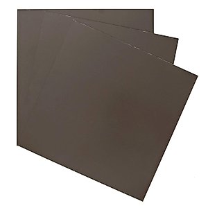 EAGLE 1: 12" x 12" 26 Gauge Sheet Metal Squares (3 Pack Per Order, Multiple Colors) Great for Arts, Crafts, DIY Home or Work Projects (6" X 6", Bronze)