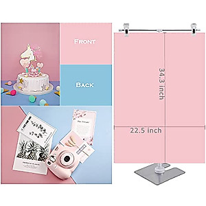 iprotech 6PCS 12Patterns Double-Sided Photography Background Paper with Stand, Waterproof Reusable 34x23in Morandi Marbles Photo Tabletop Backdrops for Food Jewelry Cosmetics Makeup
