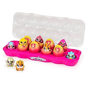 Hatchimals CollEGGtibles, Limmy Edish Glamfetti 12-Pack Egg Carton with 12 Exclusive