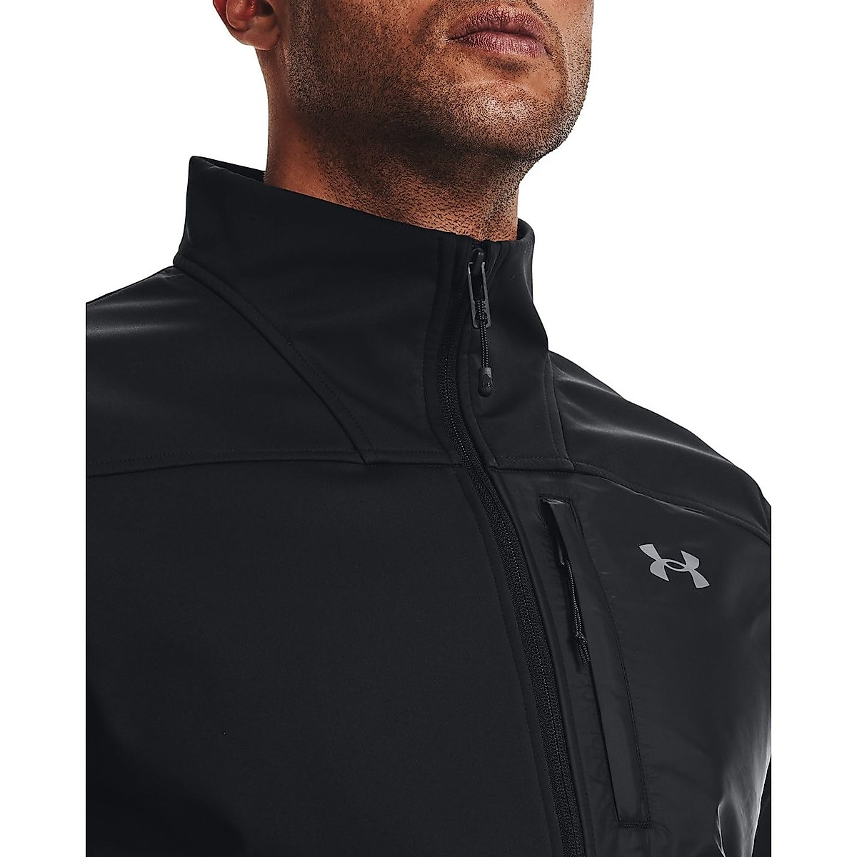Under Armour Men's ColdGear Infrared Shield 2.0 Soft Shell, (001) Black / / Pitch Gray, Large