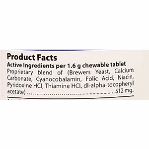 Flea Away All Natural Supplement for Fleas, Ticks, and Mosquitos Prevention for Dogs and Cats, 100 Chewable Treat Tablets, Single