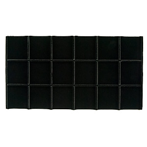 14" x 7" Stanard Size Black Velvet Jewlery Display Tray Insert
