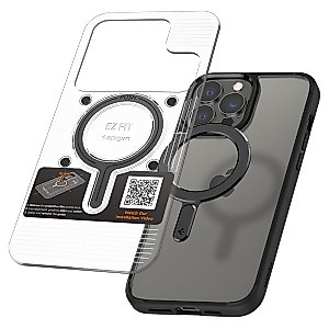 Spigen Magnetic Ring Plate (MagFit) Adapter for Magsafe Stickers with EZ-Fit Kit [Add MagSafe Compatibility to Non-MagSafe Case] 1 Pack - Black