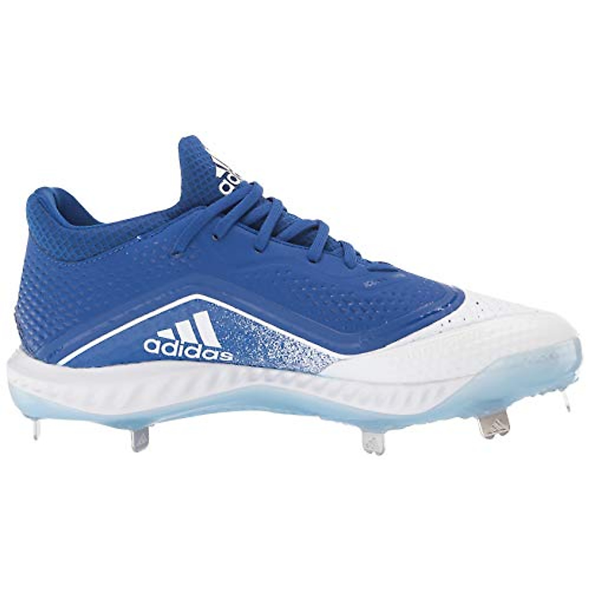 adidas Women's Icon V Bounce Baseball Shoe, Collegiate Royal/Collegiate Royal/Glow Blue, 9 M US