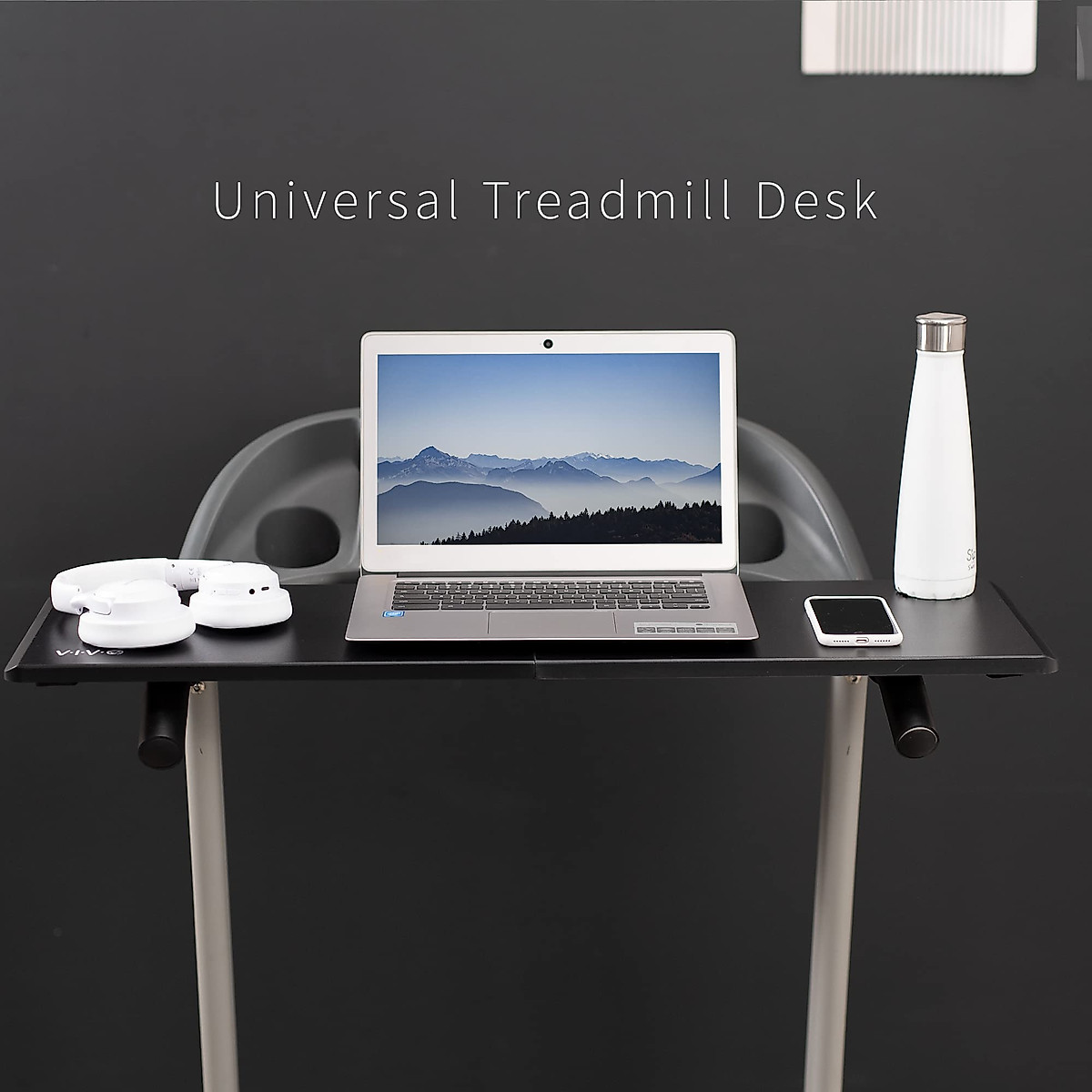 VIVO Universal Treadmill Desk, Ergonomic Platform for Notebooks, Tablets, Laptops, and More, Workstation for Treadmill Handlebars up to 31 inches, Stand-TDML2
