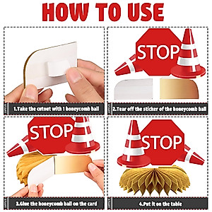 Race Car Party Decorations Race Car Happy Birthday Banner Race Car Hanging Swirls Car Themed Honeycomb Centerpieces for Race Car Birthday Baby Shower Party Supplies