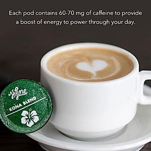 HiLine Coffee Espresso Pods, Hawaiian Kona Coffee, 20 Count (Pack of 1), Single Cup Espresso Capsules, Compatible with Nespresso Original Brewers