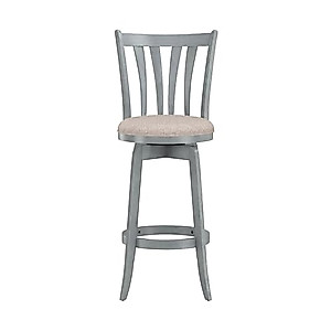Hillsdale Furniture Savana Wood Bar Height Stool, 30" high, Blue Wire Brush