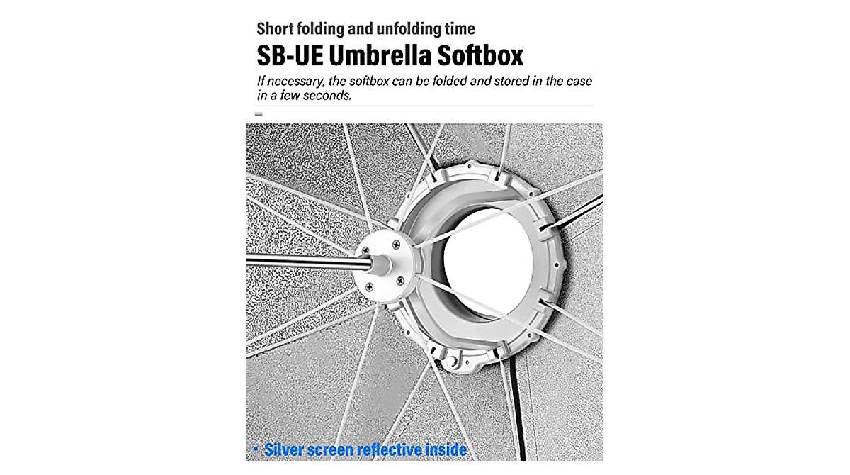 Godox 47" 120cm Octagon Softbox Kit, Octa Foldable Umbrella Softbox, SB ...