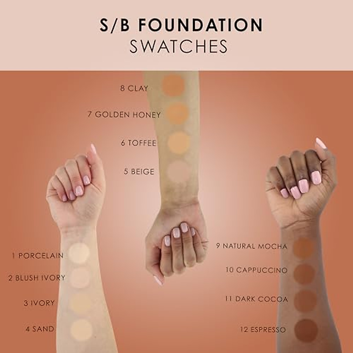 TEMPTU S/B Silicone-Based Airbrush Foundation: Professional Long-Wear Liquid Makeup, Sheer To Full Coverage For A Hydrated, Healthy-Looking Glow & Luminous, Dewy Finish On All Skin Types, 004 Sand, 1 Fl Oz