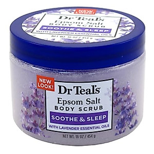 Dr Teals Exfoliate & Renew Lavender Epsom Salt Body Scrub 16 oz (Pack of 2)