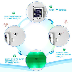 OMNISAFE LED Lighted Swing with Adjustable Rope Plastic Coated Tree Swing for Indoor Outdoor