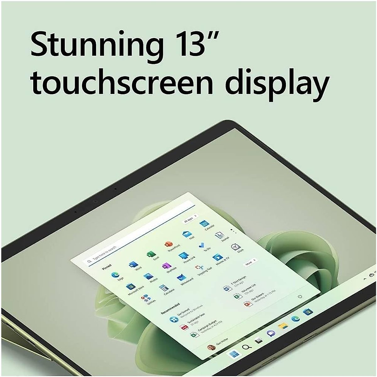 Microsoft Surface Pro 9 Tablet - 13" - Core i5 12th Gen i5-1245U Deca-core (10 Core) - 8 GB RAM - 256 GB SSD - Windows 11 Pro 64-bit - Forest - 2880 x 1920 - PixelSense Display - 15.50 Hours Maxi