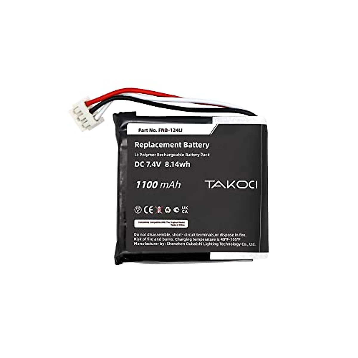 TAKOCI Replacement Battery for Standard Horizon HX150 FNB-124LI 1100mAh/7.4V