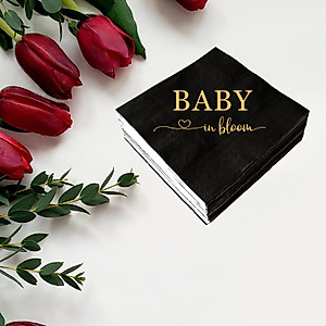 Let The Adventure Begin Cocktail Napkins, Pack of 50 Paper Disposable Napkins for Wedding Pregnancy Announcement Baby Shower Bachelorette Engagement Bridal Shower Graduation, 3-Ply