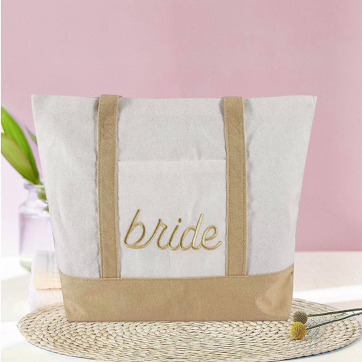 Bride Tote Bag Bride Gifts Bride Bag Bride to Be Gifts Bride to Be Bag Bachelorette Party Decorations Bridesmaid Gift Bride To Be Accessory Wedding Engagement Bridal Shower Gift,Engagement Party Favor