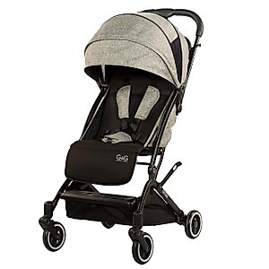 guzzie+Guss Oxygen Stroller (2020 Edition), GG030SP20, Salt & Pepper