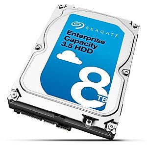 Seagate 8TB Enterprise Capacity 3.5 HDD 7200RPM SATA 6Gbps 256 MB Cache Internal Bare Drive (ST8000NM0055)