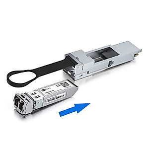 QSFP to SFP+ QSA Adapter 40G to 10G Converter Module for Mellanox MAM1Q00A-QSA, Dell 407-BBRO, Nokia 474938A, Juniper, Arista, H3C, Extreme and More Devices, All-Metal housing