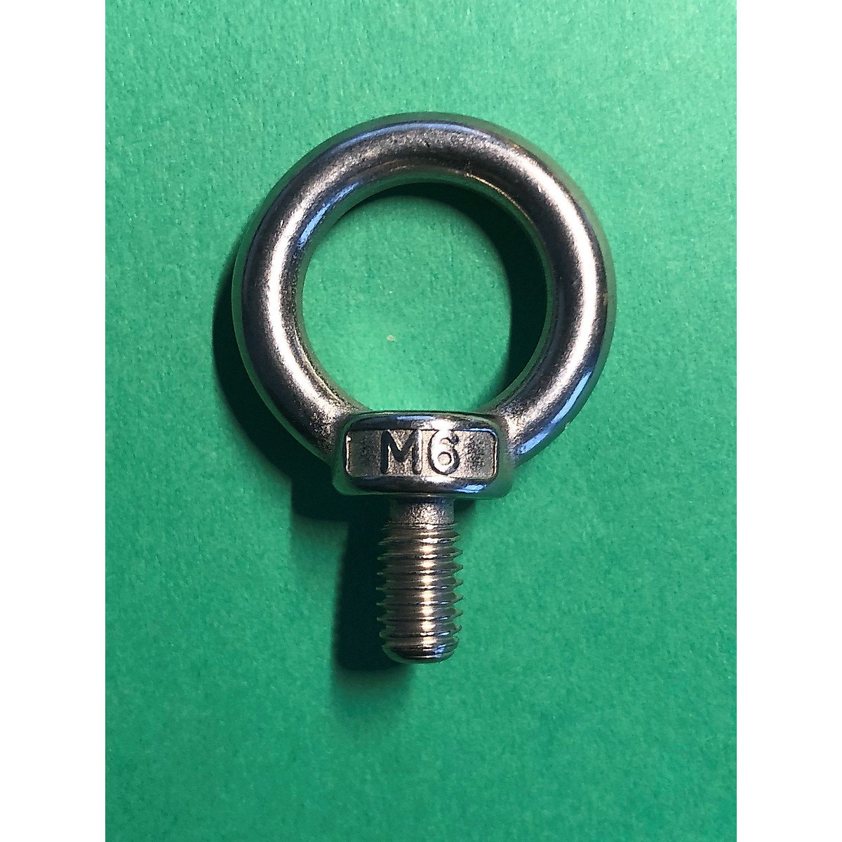 US STAINLESS 4 Pieces Stainless Steel 316 Lifting Eye Bolt 6mm M6 Marine Grade Pitch of 1