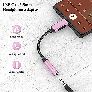 USB-C to 3.5mm Adapter for Samsung S21 S22 S23 Ultra,APETOO Galaxy S20 FE Headphone Adapter USB C to Aux Audio Dongle Cable Cord for Galaxy Note 20 Ultra/10+ A53 Flip Fold,Pixel 7 6 5 4 XL,Oneplus 9 8