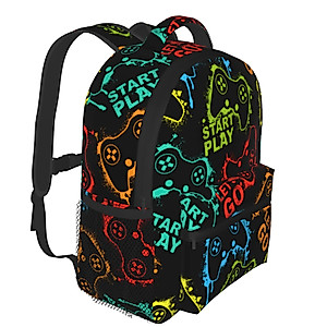 YSBKN Kid's Mini Backpack 12 inch video game funny Backpack Schoolbag Preschool Kindergarten Children Bag Nursery Travel Bag for Toddler Boys Girls Age 3-7