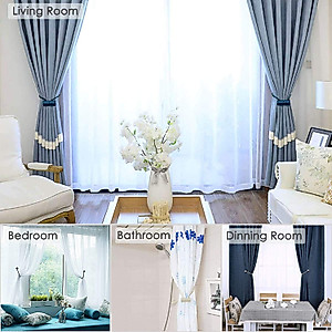 2 Magnetic Curtain Tiebacks- Drapery Holdbacks, Tie Backs Holdback for Blackout Sheer Window Treatment, Upgrade 2022