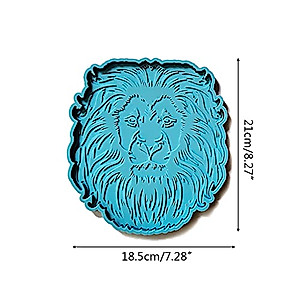 Lion Head Tray Epoxy Resin Mold Coaster Casting Silicone Mould DIY Crafts Jewelry Home Decorations Making Tools