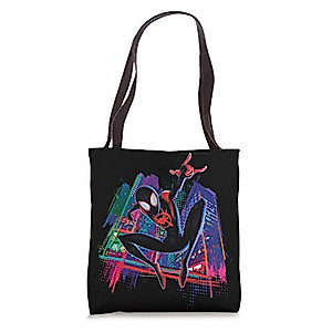 Marvel Spider-Man Miles Morales Graffiti City Tote Bag