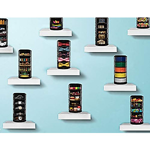 ELYPRO Premium Acrylic Belt Organizer - Sleek, Multi-Functional Storage for Belts, Jewelry, Makeup & Hair Accessories - Transparent, Rotating Drawers, Stackable & Wall-Mountable Design