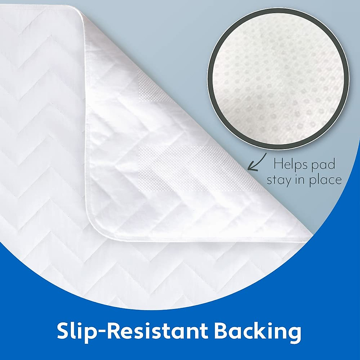 MIGHTY MONKEY Leakproof Absorbent Washable Incontinence Pad, Slip-Resistant Bed Pads, Reusable Underpads, 52x34, 2 Pack, Waterproof Soft Cotton Mattress Protector, Oeko-TEX, Elderly, Adults, Kid, Pet