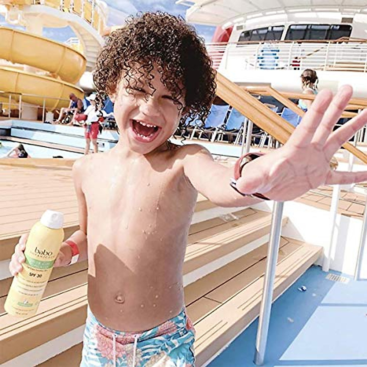 Babo Botanicals Sheer Zinc Continuous Spray Sunscreen SPF 30 with 100% Mineral Active, Water-Resistant, Fragrance-Free, Vegan, for Babies, Kids or Sensitive Skin - 6 Oz. - 1-Pack