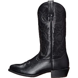 femflame Cowboy Boots for Men Square Toe Distressed Work boots Embroidered Western Boots Traditional Country Boot