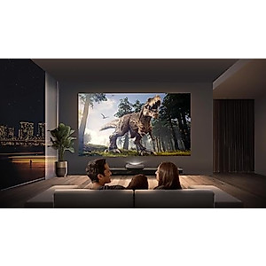 Hisense PX2-PRO Trichroma Ultra Short Throw Home Theater Projector, 90"-130", 4K UHD, Dolby Vision & Atmos, HDR10, 2400 ANSI Lumens, Google TV, Netflix