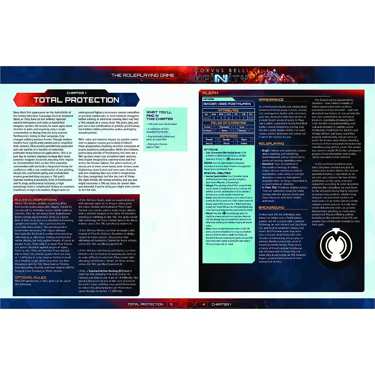 Modiphius Entertainment Infinity: Tags (Tactical Armoured Gears) - Paperback Book, RPG