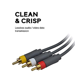 Wiresmith Standard RCA AV Composite Cable for Xbox 360